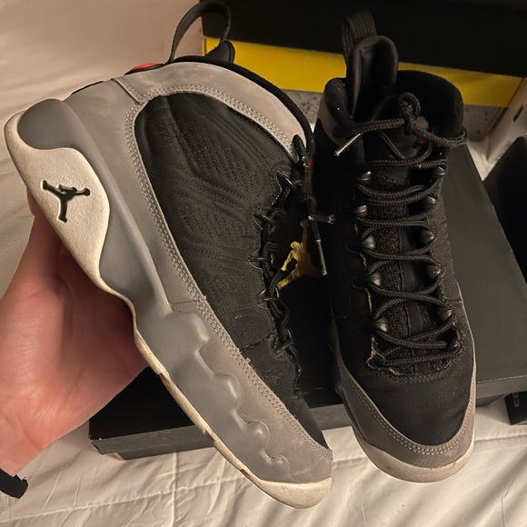 Shoes | Air Jordan Retro 9 Black And Grey Sneakers | Poshmark
